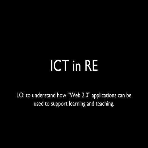 An Introduction to Using ICT in RE | PPT