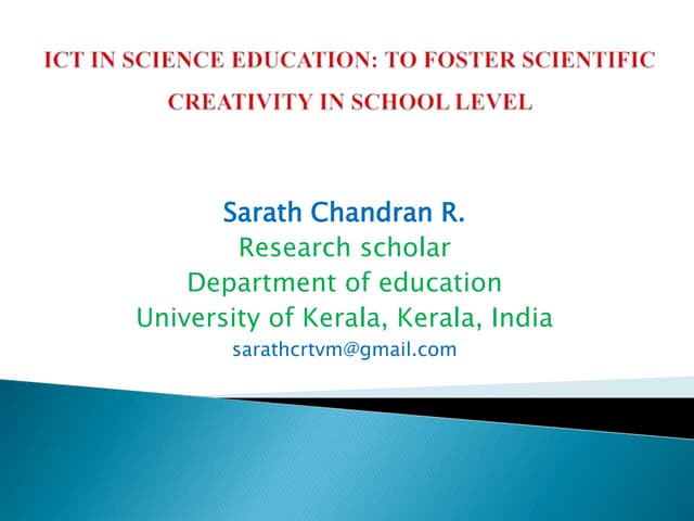 role of ICT in education | PPTX | Internet | Computing