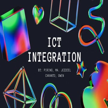 Ict Integration Pptx Education