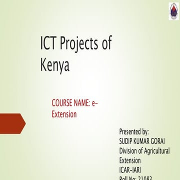 ICT projects of Kenya | PPTX