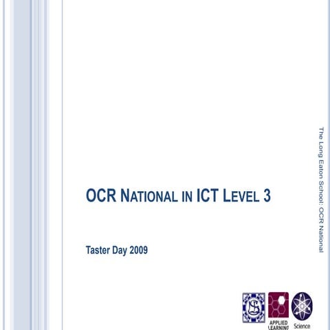 ICTLevel 3 Taster Day | PPTX