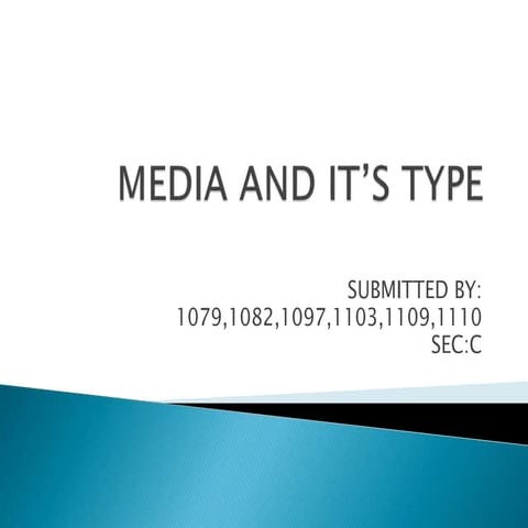 Ict, media & its types | PPTX