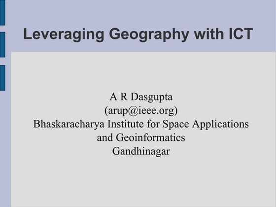 Computer application in geography | PPTX | Geography | Science