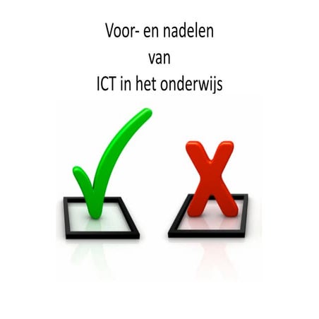 ICT in het Onderwijs | de voor- en nadelen | PDF