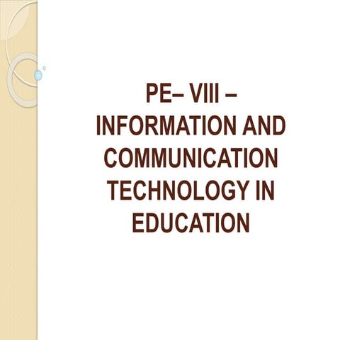 ICT PEDAGOGY | PPTX