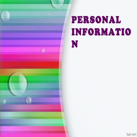 Ict personal info | PPT