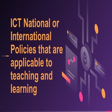 ICT POLICIES, ICT SAFETY ISSUES AND USES OF ICT IN TEACHING AND ...