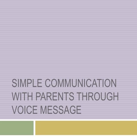 Ict powerpoint voice message | PPT