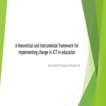 A theoretical and instrument framework | PPT
