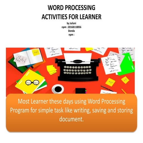 Word Processing | PPT