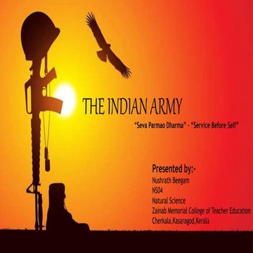 THE INDIAN ARMY | PPTX