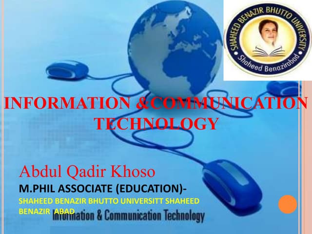 Information communication & technology skills | PPTX