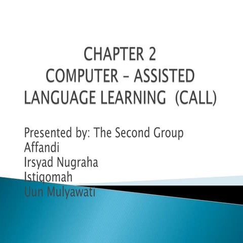Computer assisted language learning | PPTX
