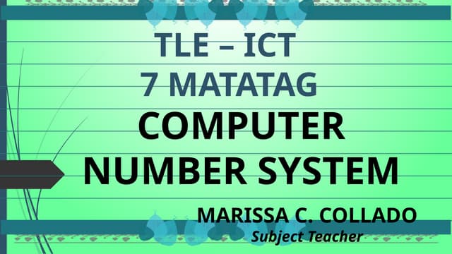 Ict Q1 Week 3 Computer Number System.pptx