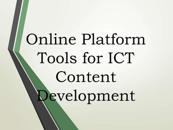 Collaborative Development of ICT Content.pptx | IT and Internet Support | Internet