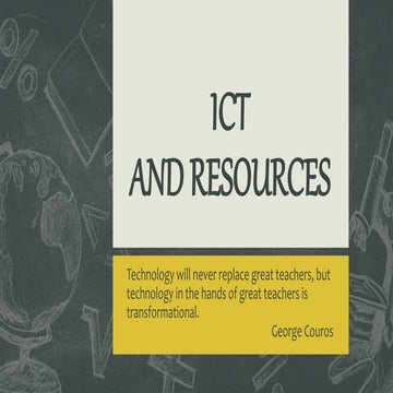 Ict resources | PPTX | Education