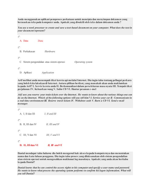 Soal lathan usp tik 9 | PDF