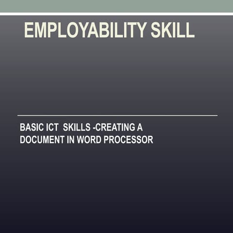 ICT SKILLS.pptx | Desktop Publishing | Computer Software and Applications