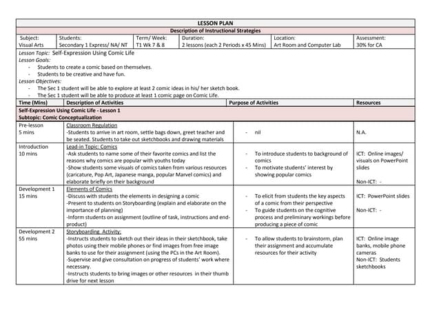 Life skills lesson plan term 4 | DOCX