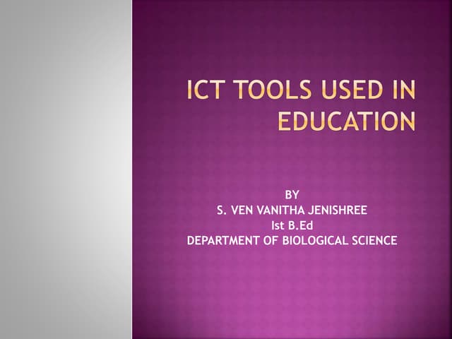 Ict tools | PPT | Internet | Computing