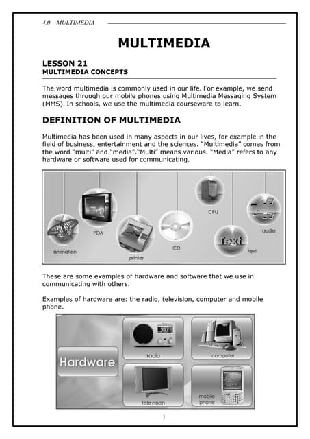 Interactive multimedia and its Type | PPT