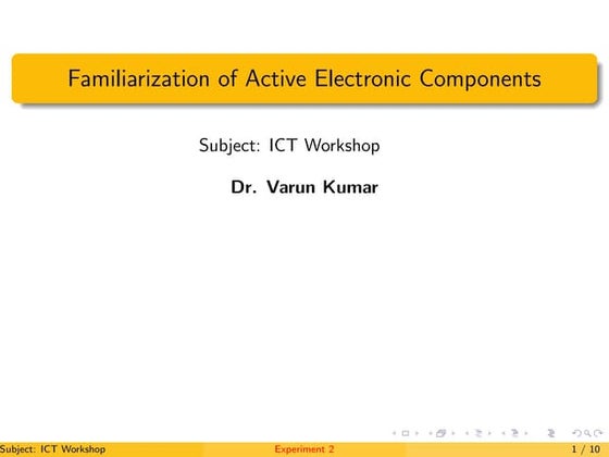 Familiarization of peripheral units in electrical connection setup | PPT