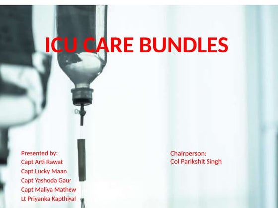 Infection Control Bundles | PPT