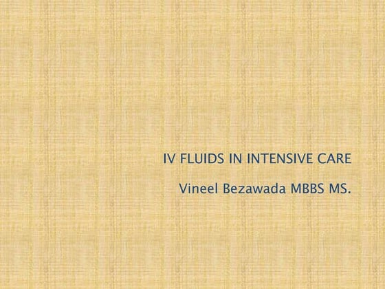 Plasma volume expanders | PPTX