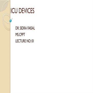 Complete ICU Equipment List | Machine Used in ICU | Presentation by ...