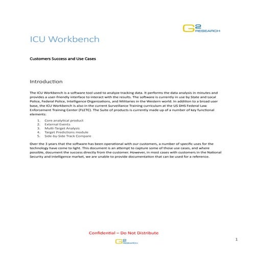 Icu workbench the art of where | PDF