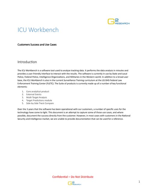 ICU WORKBENCH - The Art of Where | PDF