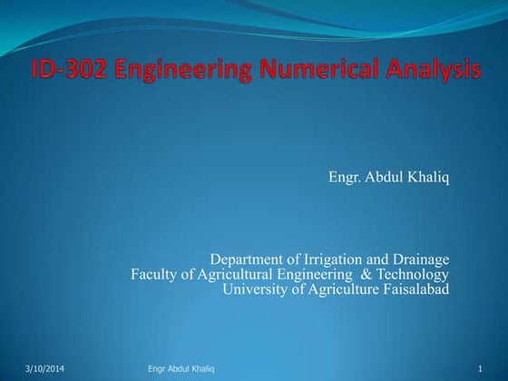 Numerical Integrationgaussian Integration One Point Two Point And Three Point Method Ppt 2137
