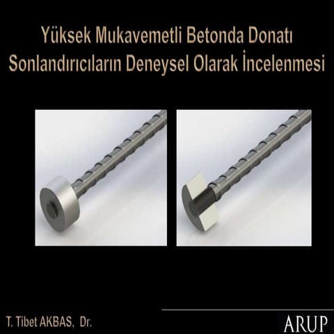 Rebar Terminators Usage in High Strength Concrete | PPTX