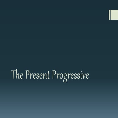 The Present Progressive | PPTX | Music Video | Genres