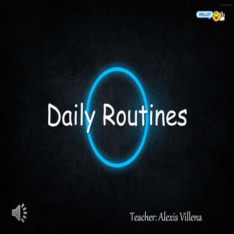Simple Present -Daily Routines | PPT