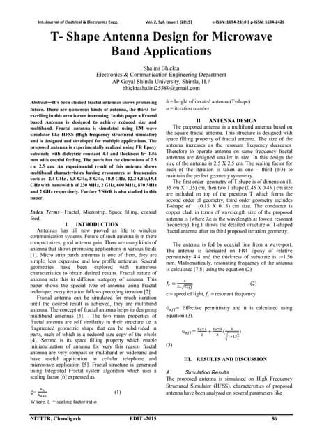 Design and Application of Biconical Antenna | PPTX | Physics | Science