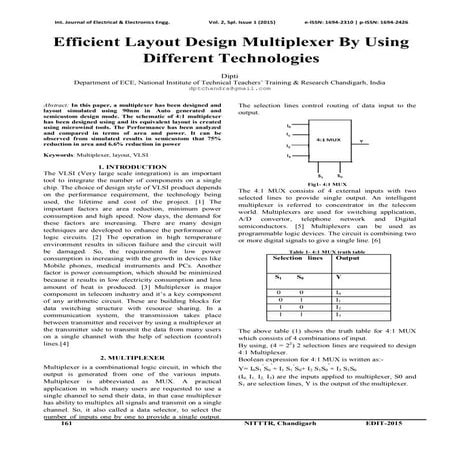8 x 1 mux using 4x1 and 2x1 multiplexer | PPTX
