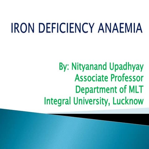 Iron Deficiency Anemia (IDA) | PPTX