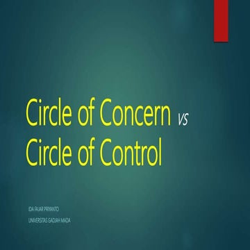 circle of concern vs circle of control | PPTX