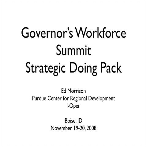 TDL Strategic Doing Pack | PDF