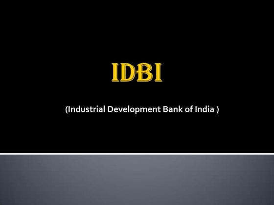 Notes of idbi, ifci, icici | DOCX | Business Banking & Finance | Business
