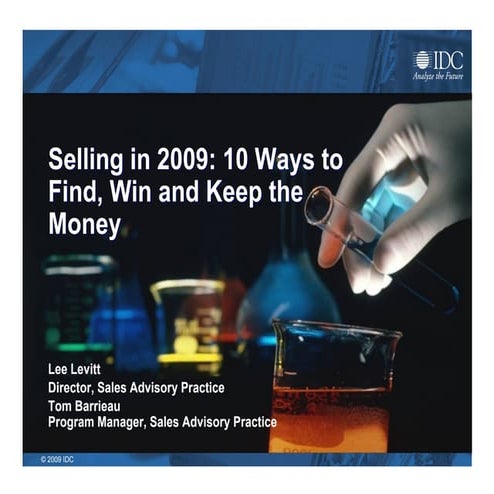 IDC 2009 Sales Barometer & Top Ten Predictions | PPT | Sales | Business