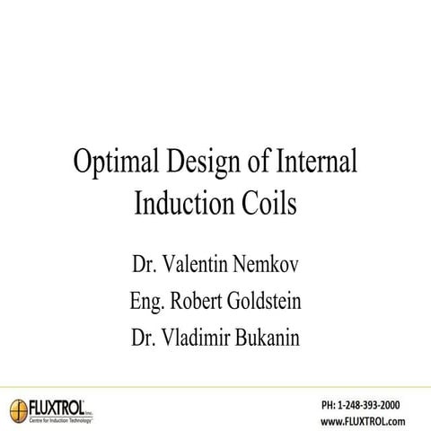 Optimal Design of Internal Induction Coils | PDF