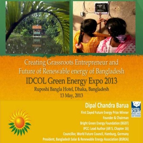 Renewable Energy status and road-map of Bangladesh and support of UNDP ...