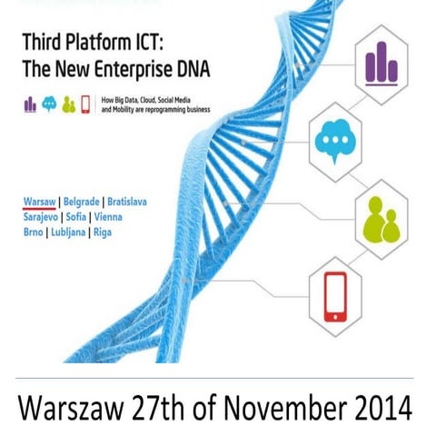 IDC Third Platform ICT The New Enterprise DNA - conference - Warsaw ...