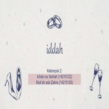Iddah dan ihdad | PPTX