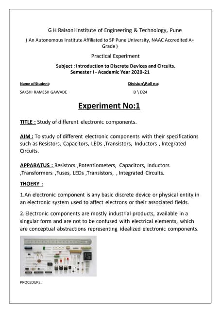 Basic electronics | PPTX