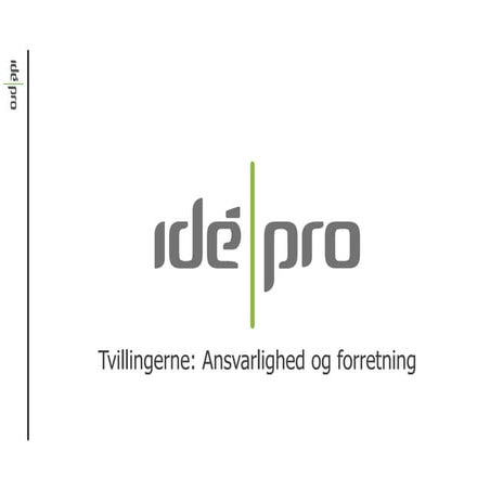 Kom godt i gang med energibesparelser: Idé Pro | PDF