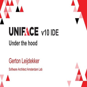 Uniface 10 IDE Under the Hood | PPTX