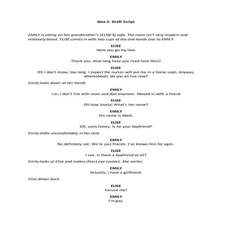 Idea 2 draft script | DOCX | Celebrity Relationships | Pop Culture